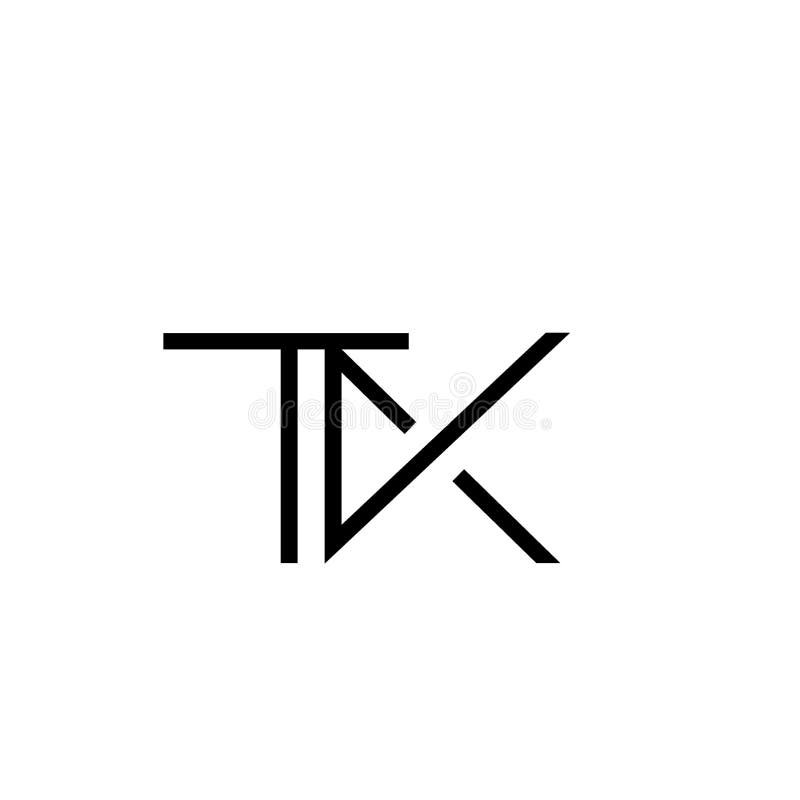 Minimal Letters TK Logo Design Stock Vector - Illustration of unique ...
