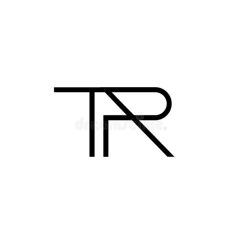 Minimal Letters TR Logo Design Stock Vector - Illustration of logotype ...