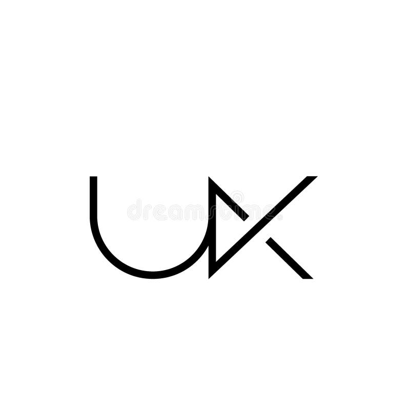 Minimal Letters UK Logo Design Stock Vector - Illustration of logo ...