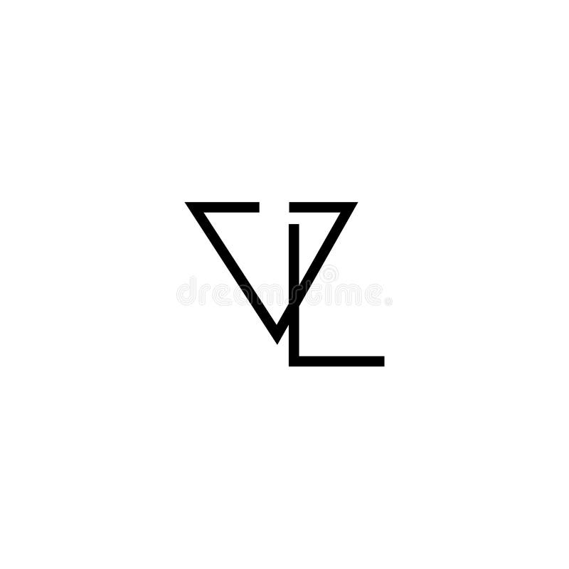 Minimal Letters VL Logo Design Stock Vector - Illustration of corporate ...