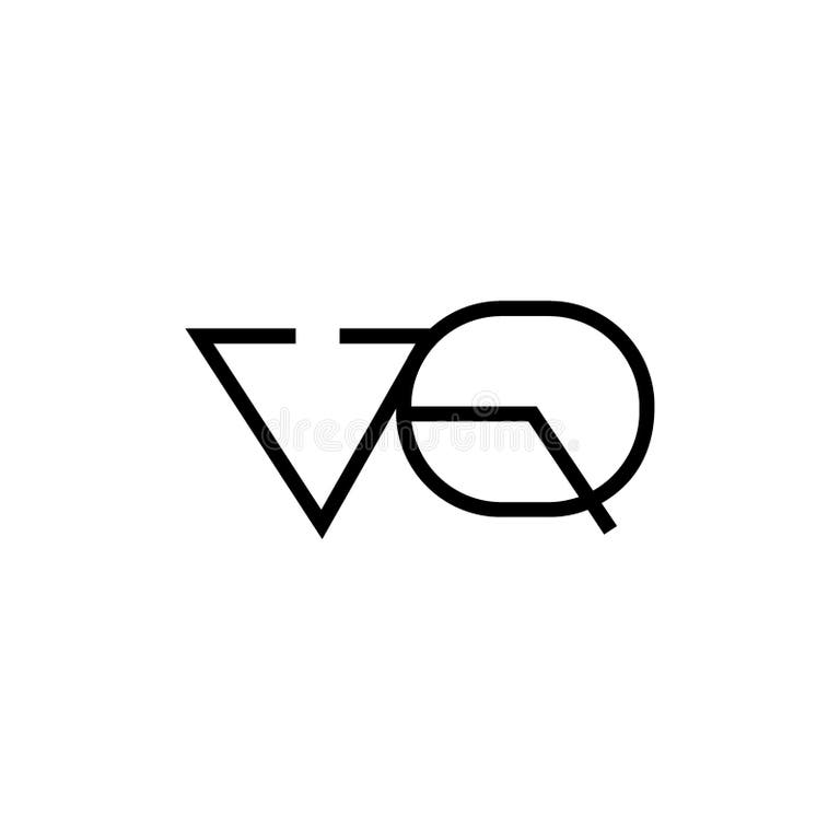 Minimal Letters VQ Logo Design Stock Vector - Illustration of vector ...