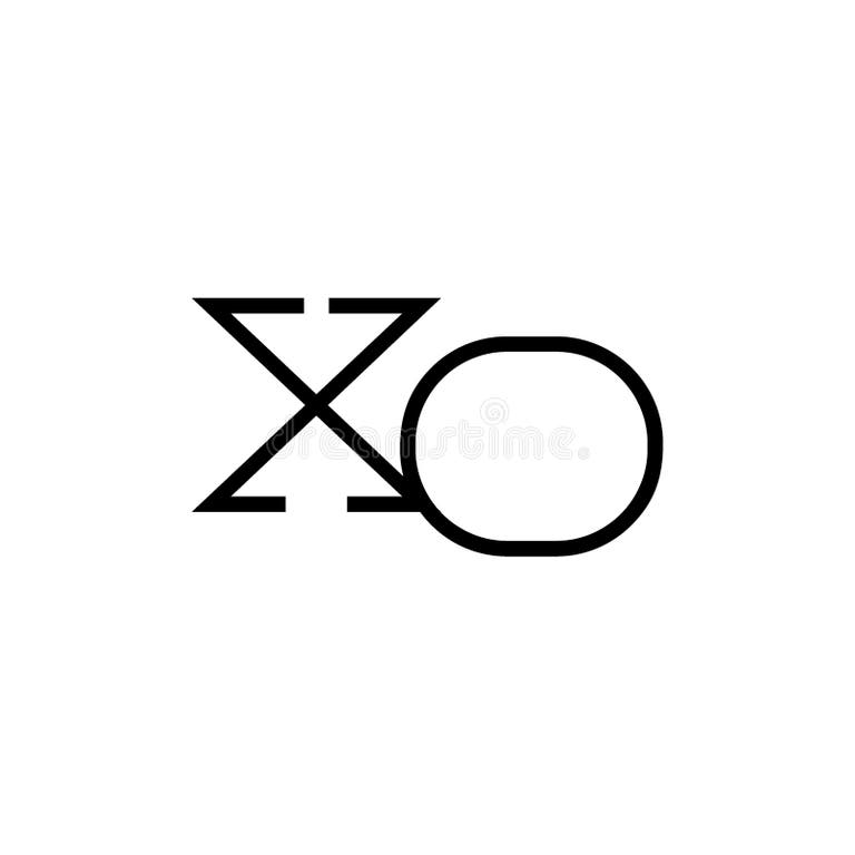 Minimal Letters XO Logo Design Stock Vector - Illustration of minimal ...