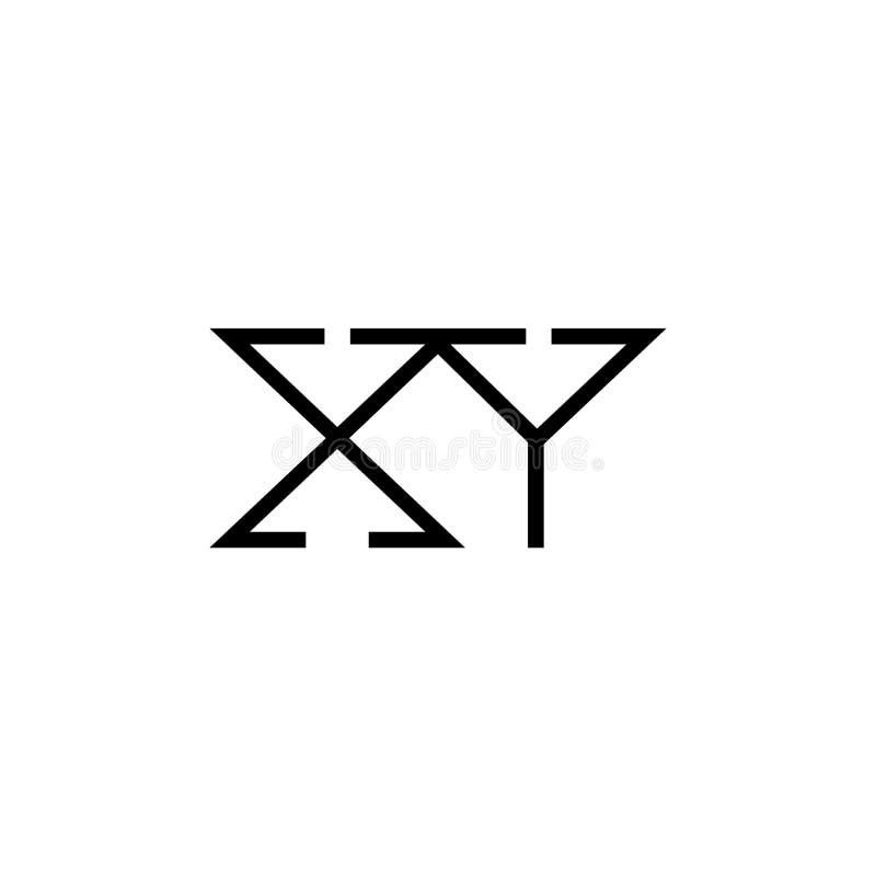 Minimal Letters XY Logo Design Stock Vector - Illustration of logos ...