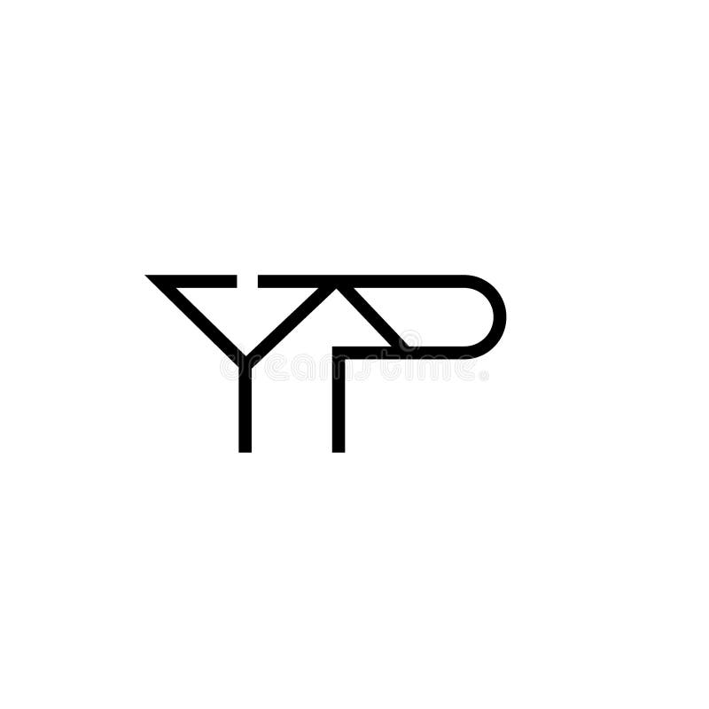 Minimal Letters YP Logo Design Stock Vector - Illustration of letter ...