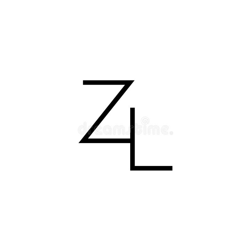 Minimal Letters ZL Logo Design Stock Vector - Illustration of creative ...