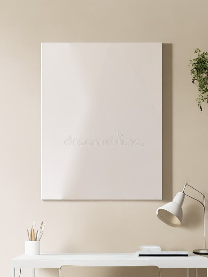 Frames on the Wall. Created with AI Technology. Stock Illustration ...