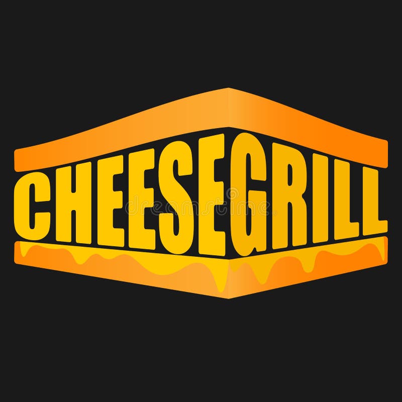 Minimal Cheese Logo of Two Slices of Different Shades with a Stroke ...