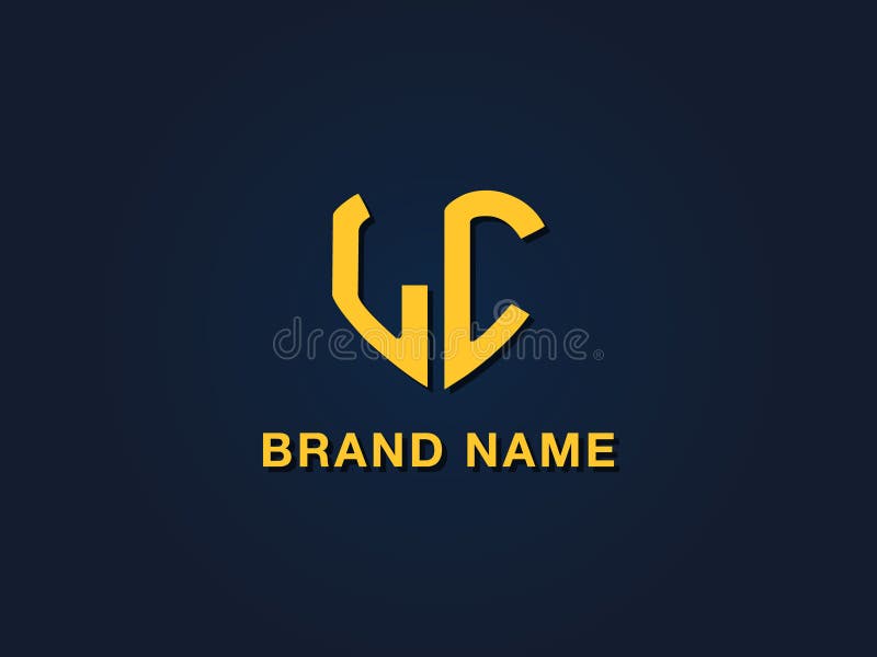 Minimal Love Initial Letter LC Logo Stock Vector - Illustration of ...