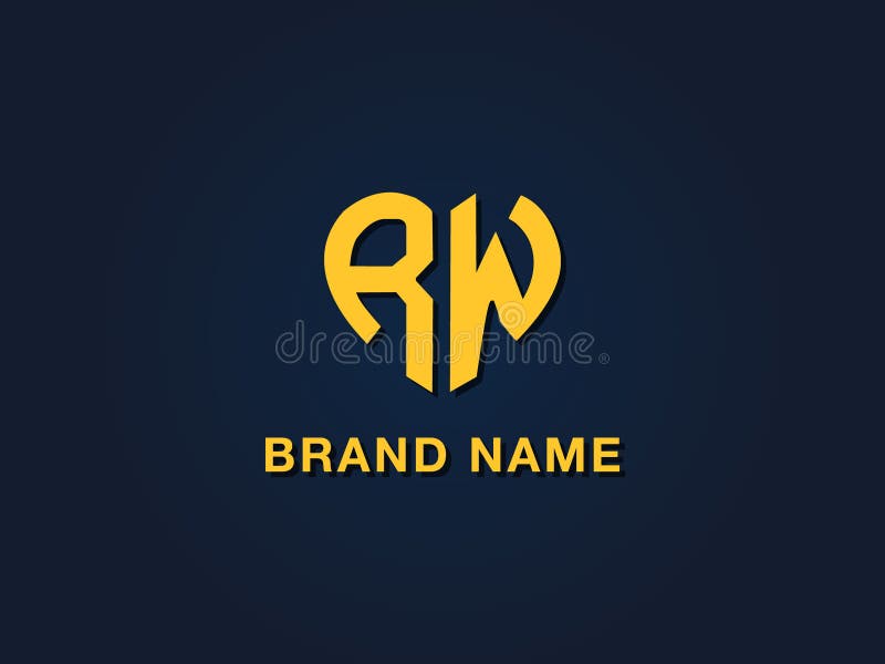 Initial Letter Rw Logo Stock Illustrations – 813 Initial Letter Rw Logo ...
