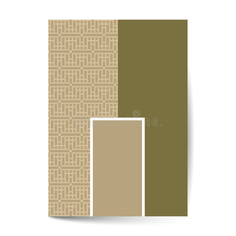 Minimal Luxury Cover Design with Pattern Element for Menu, Invitation ...