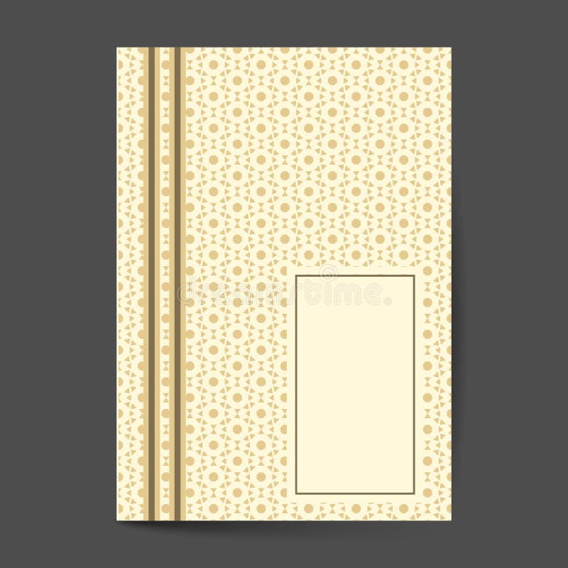 Minimal Luxury Cover Design with Pattern Element for Menu, Invitation ...