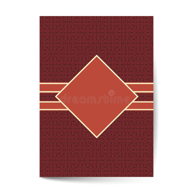 Minimal Luxury Cover Design with Pattern Element for Menu, Invitation ...