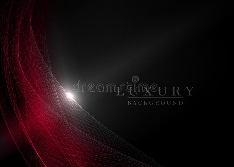 Minimal Mesh Pattern of Red Tint on Black Design Stock Vector ...