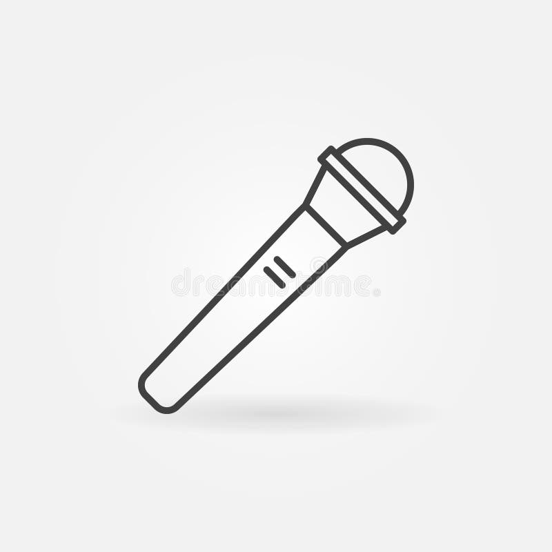 Minimal Microphone Vector Colorful Icon or Design Element Stock Vector ...