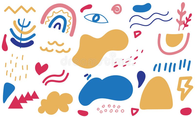 Minimal Minimalistic Abstract Art Shape Collection Banner Template ...