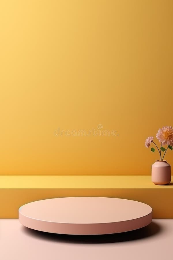 Minimal Mockup Scene 2d Studio Stand Platform Able To Loop Seamless ...