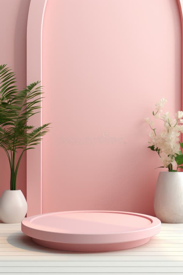 Minimal Mockup Scene 2d Studio Stand Platform Able To Loop Seamless ...