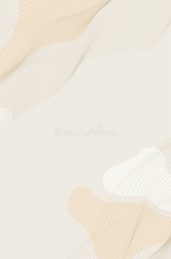 Minimal and Modern Abstract Design Featuring Gentle Beige Lines ...