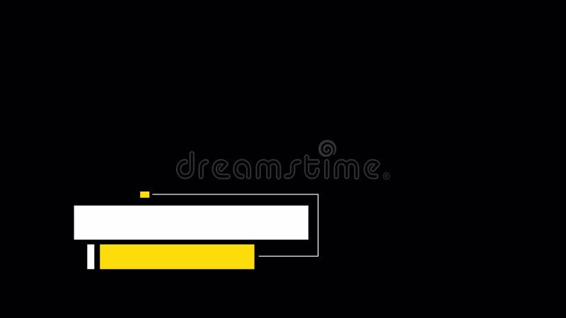 Minimal Modern Lower Third Yellow and White Color Line. Motion Graphic ...