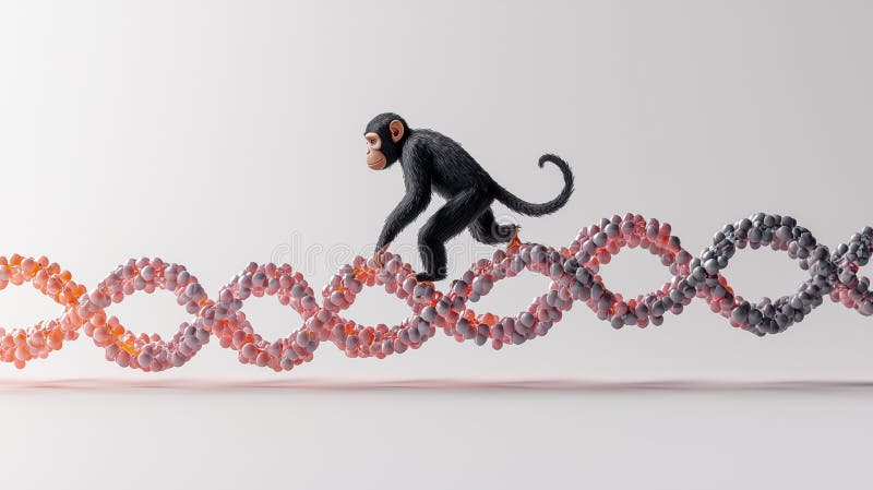 Minimal Monkey DNA Route stock illustration. Illustration of code - 356511512