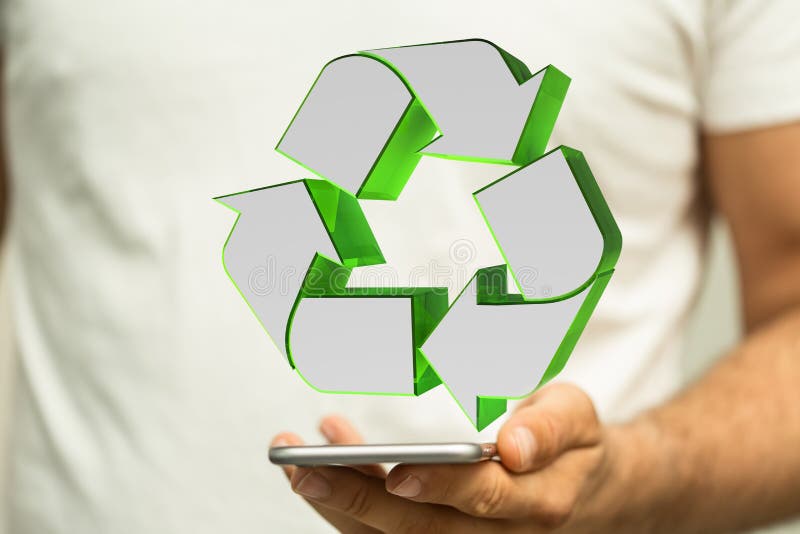 A Minimal Nature Concept.Think Green.Ecology Concept. Environmentally ...