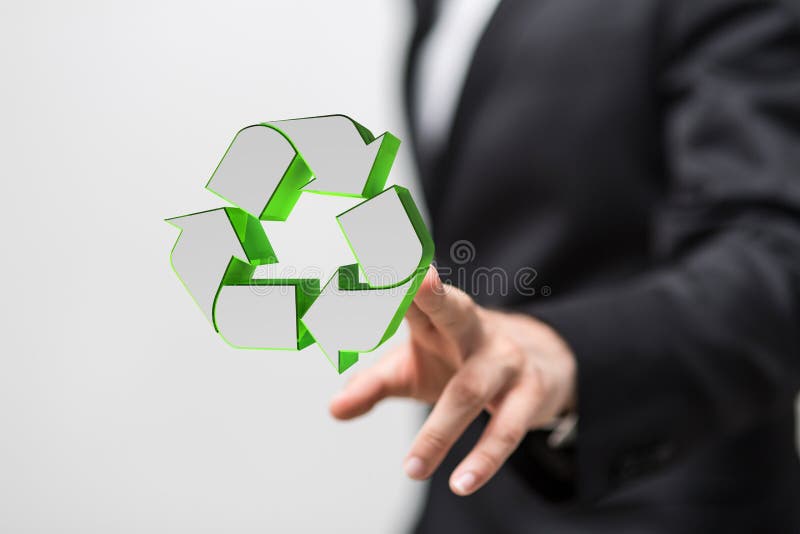 A Minimal Nature Concept.Think Green.Ecology Concept. Environmentally ...