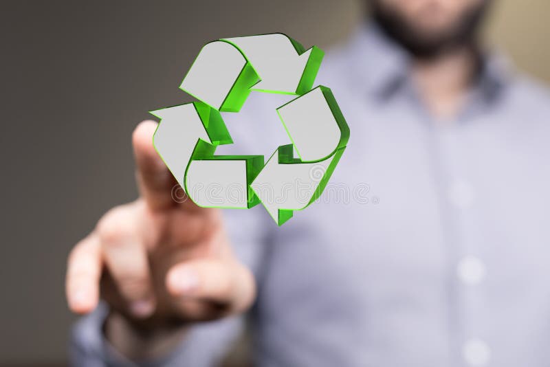 A Minimal Nature Concept.Think Green.Ecology Concept. Environmentally ...