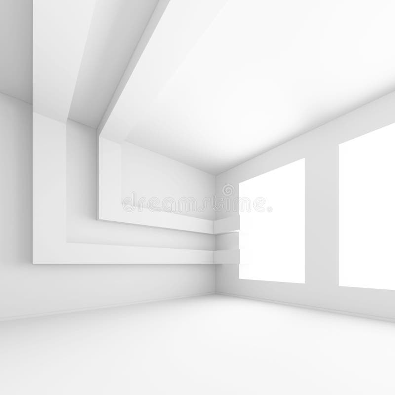 Minimal Office Interior Design Stock Illustration - Illustration of ...