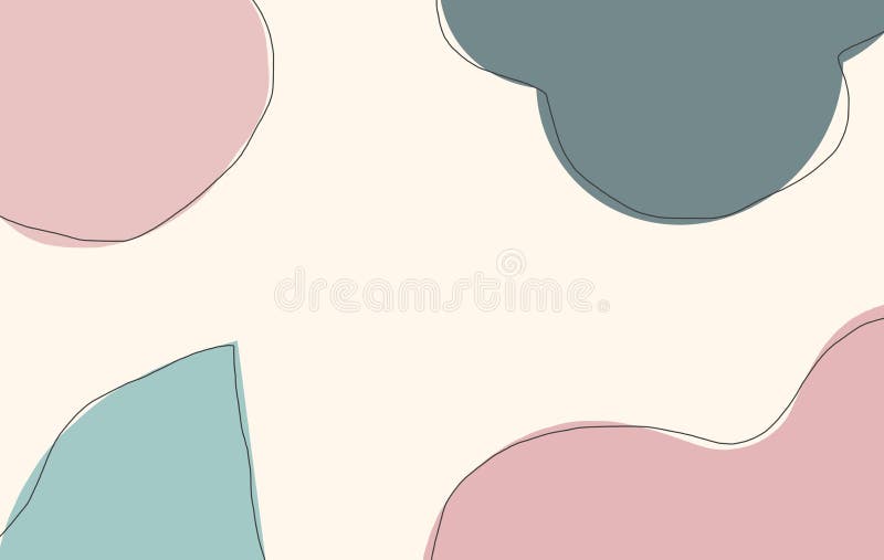 Minimal Pastel of Geometric Shape Background Stock Illustration ...