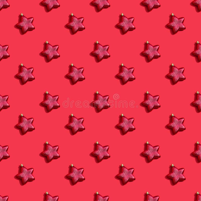 Minimal Pattern Background of Red Star on Red Background Stock Photo ...