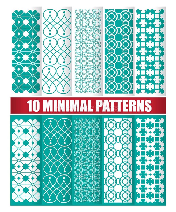 10 minimal patterns stock vector. Illustration of graphic - 91522403