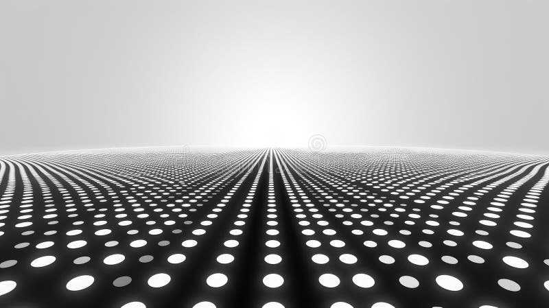 Minimal Perspective Dots Background Stock Illustration - Illustration ...
