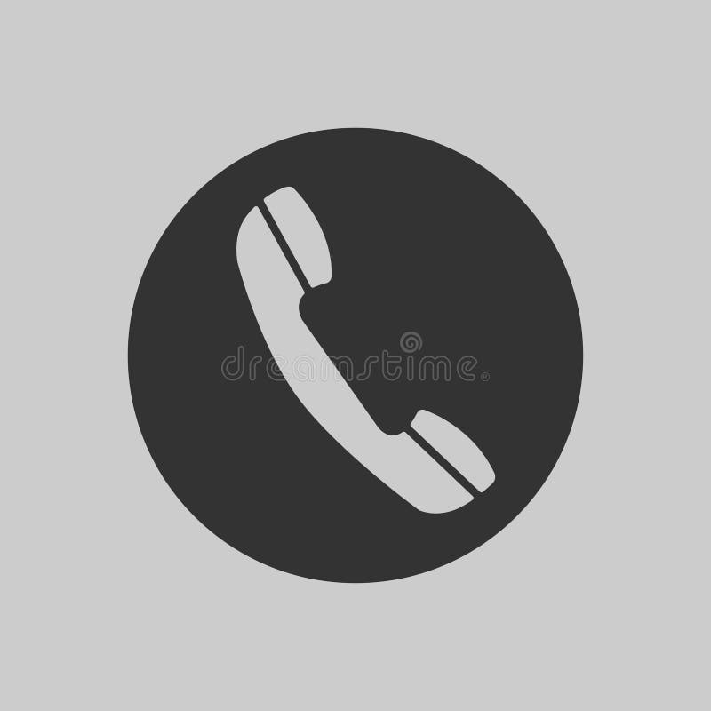 Minimal Phone Icon for Web and Mobile. Phone Icon Flat Design Stock ...