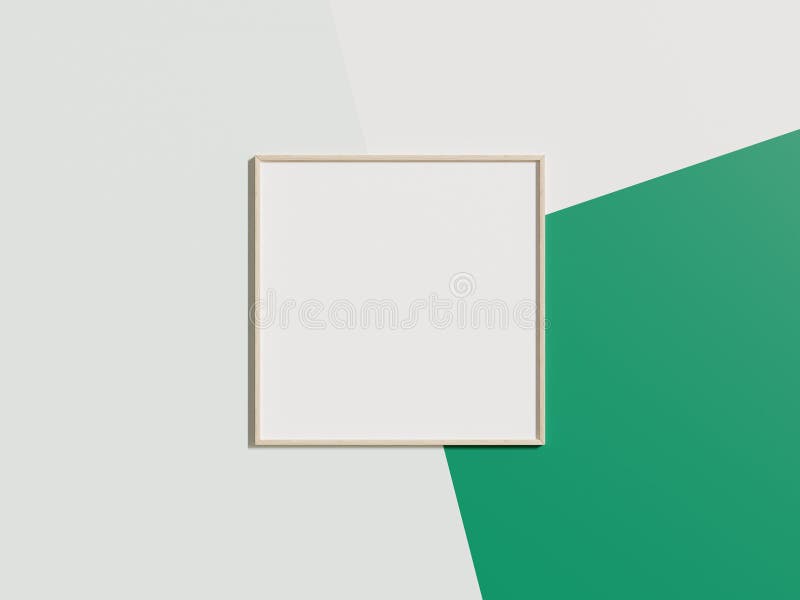 Minimal Picture Poster Frame Mockup on Abstract Wall Wallpaper Stock ...