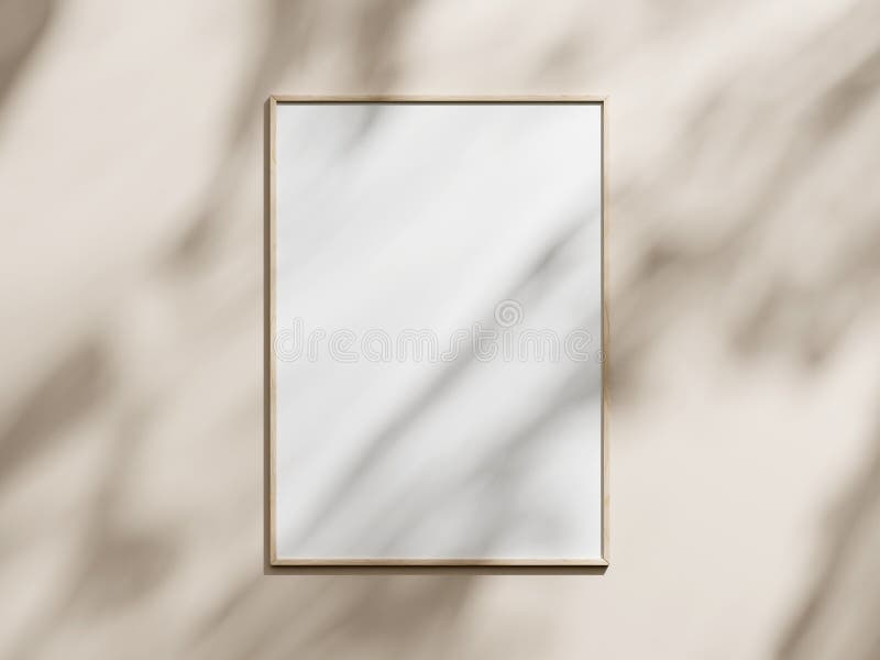 Minimal Picture Poster Frame Mockup Stock Image - Image of iamge ...