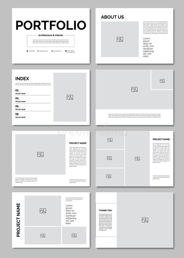 Minimal Portfolio Template for Architecture & Interior Design – A4 ...