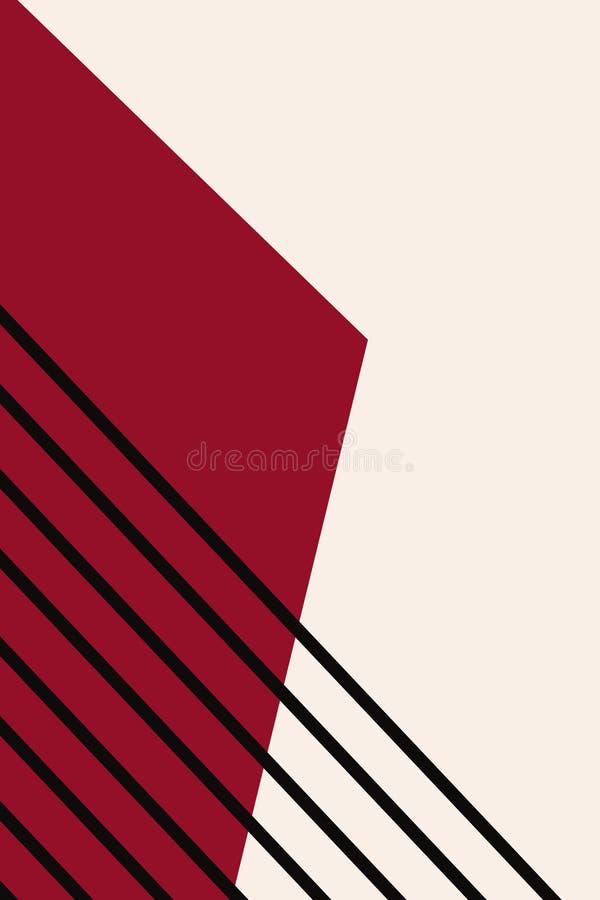 Minimal Poster with a Geometric Pattern, Template with Elements of ...