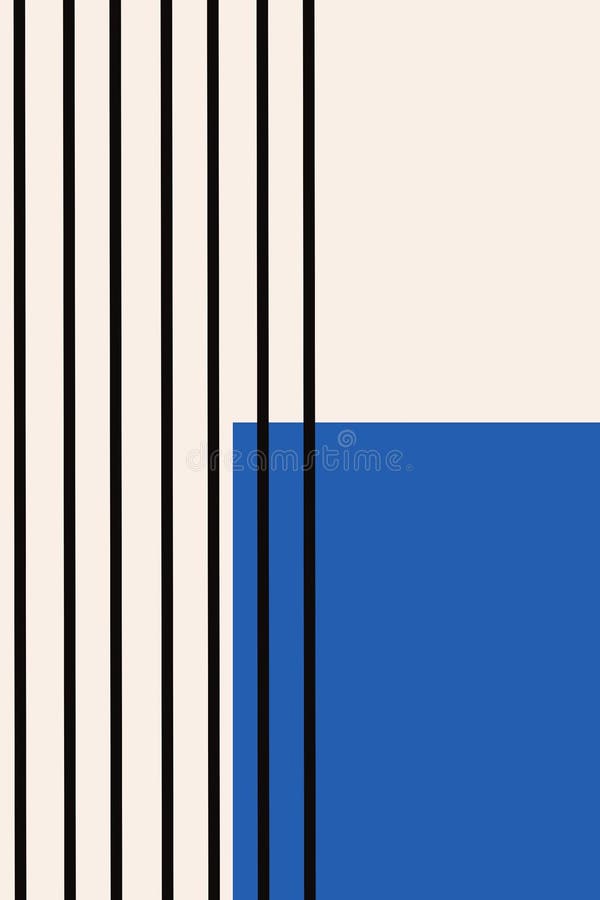 Minimal Poster with a Geometric Pattern, Template with Elements of ...