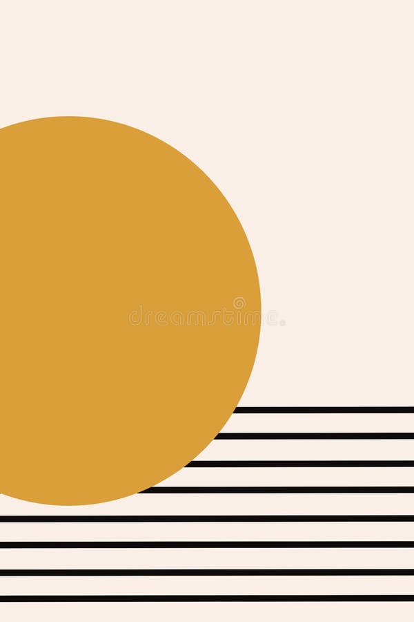 Minimal Poster with a Geometric Pattern, Template with Elements of ...