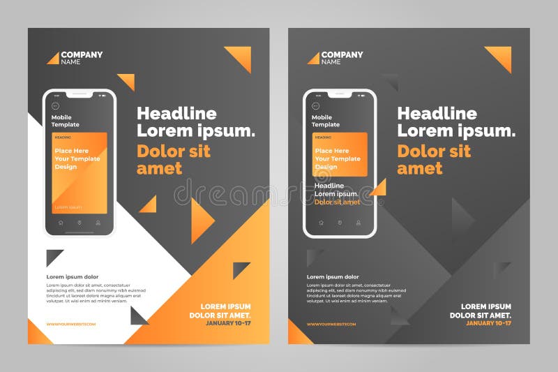 Minimal Poster Template Design Stock Vector - Illustration of branding ...