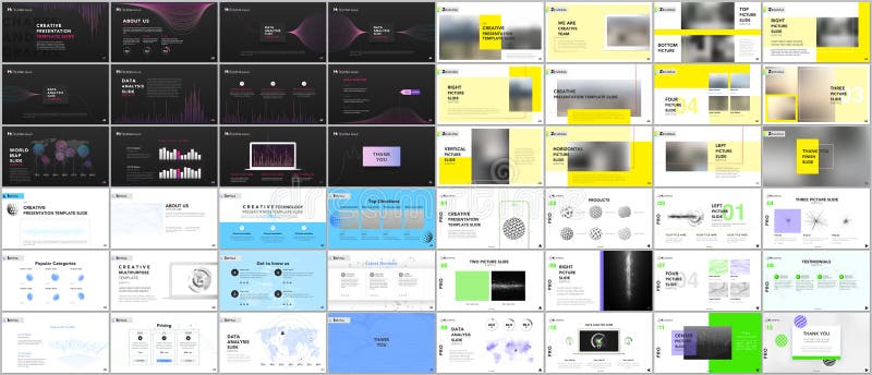 Minimal Presentation Templates.Tech Elements Stock Vector ...