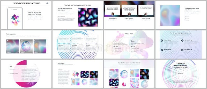 Minimal Presentations, Portfolio Templates with Geometric Patterns ...