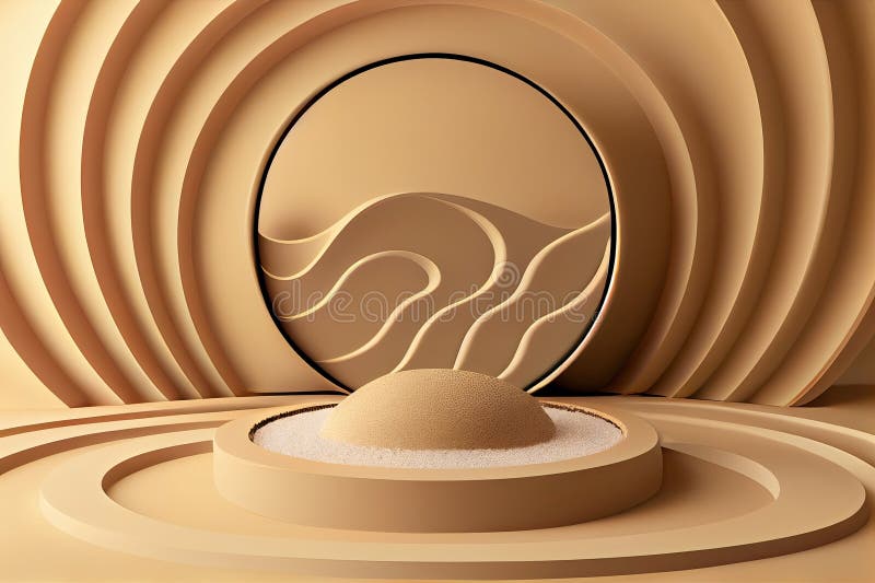 Minimal product display stock illustration. Illustration of beige ...