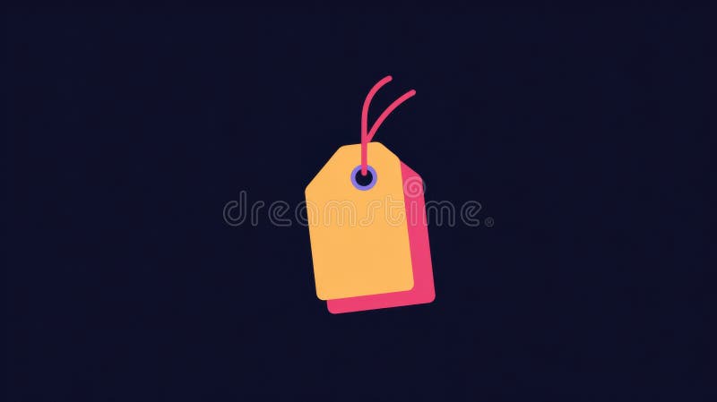 Minimal Product Tag Icon Design on Flat Background Showcasing ...