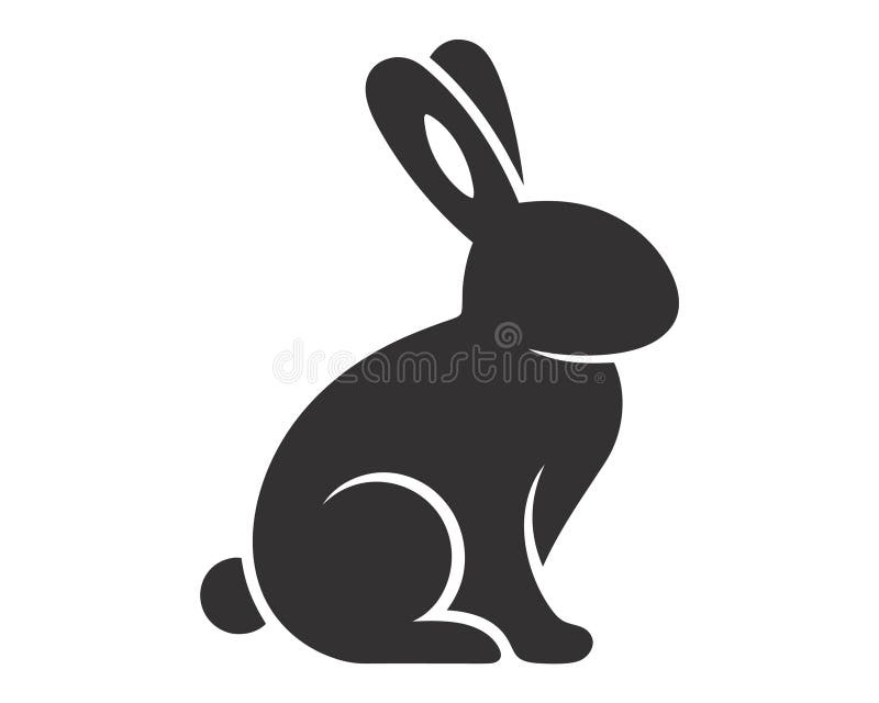 Minimalistic Rabbit Silhouette Vector Illustration for Creative Designs ...