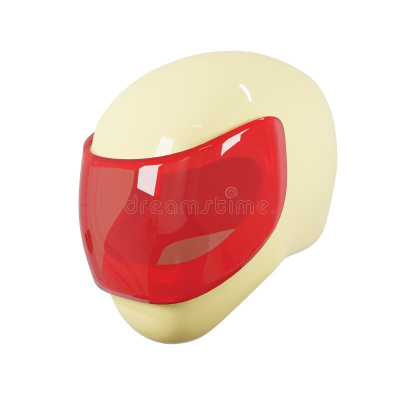 Minimal Racer Helm Motorcycle 3d Rendering Stock Photo - Illustration ...
