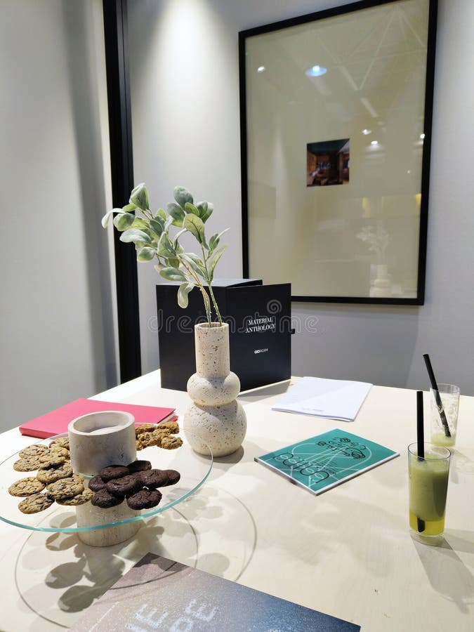 Minimal Reception Table at the Tehran Design Event Editorial Photo ...