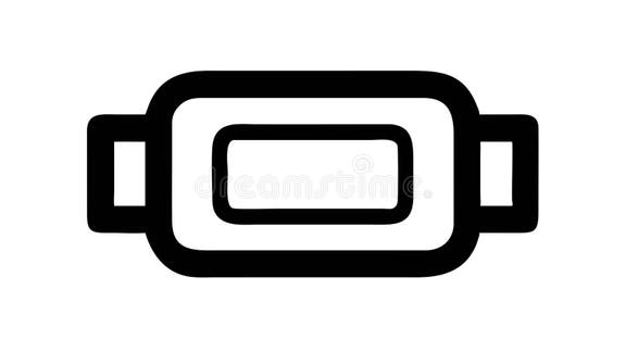 Minimal Rectangular Button Icon Vector for UI UX Elements, Vector ...