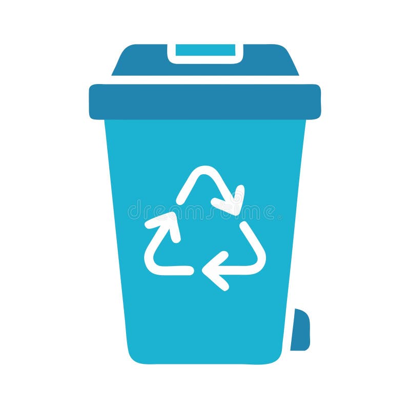 Minimal Recycle Bin Icon for Waste Management, Recycling Programs, and ...