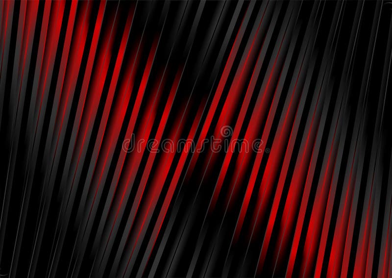Minimal Red and Black Glossy Striped Abstract Geometric Background ...